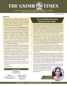 Best MBA Colleges in Indore - GSIMR Indore